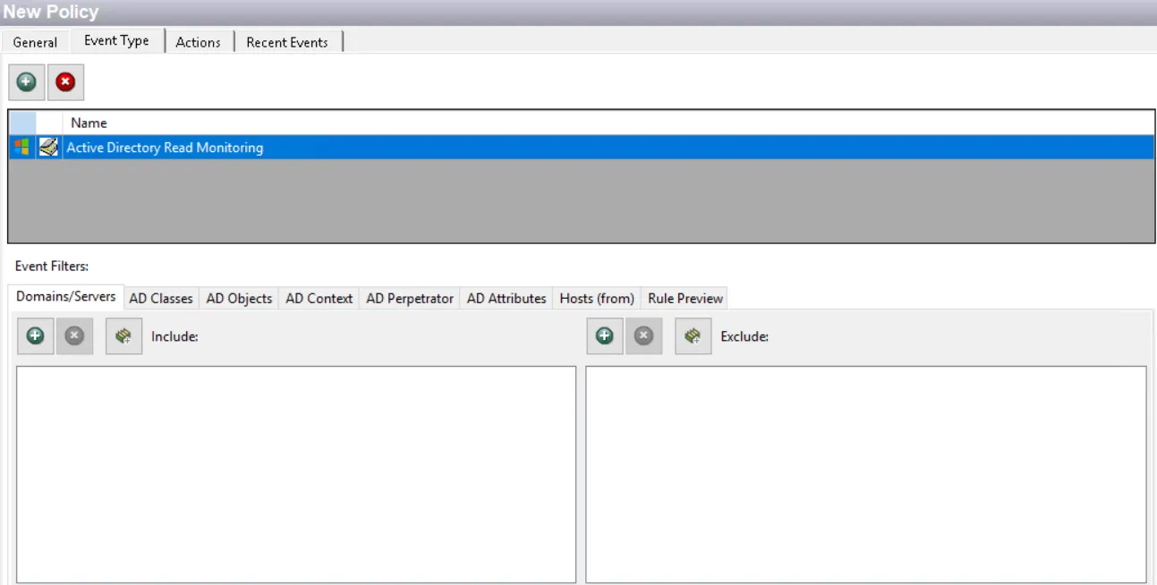 Active Directory Read Monitoring | Netwrix Product Documentation