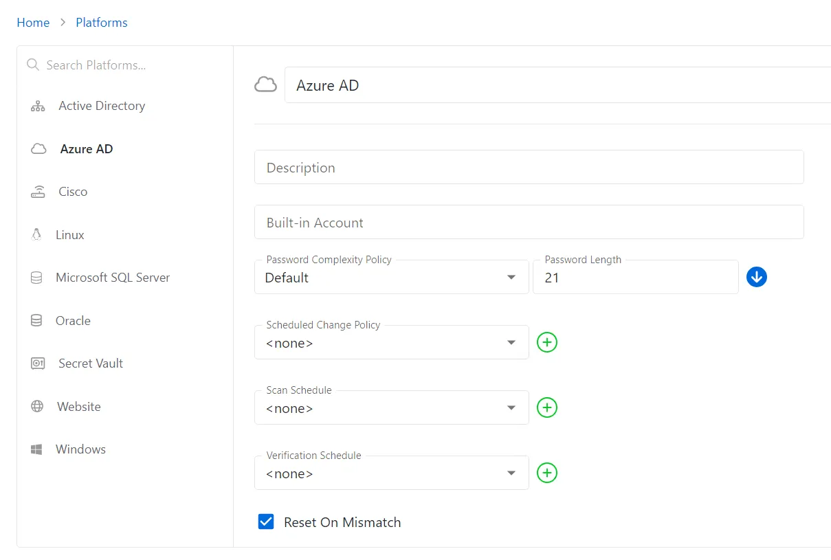 Microsoft Entra ID Platform Policy Configuration | Netwrix Product Documentation