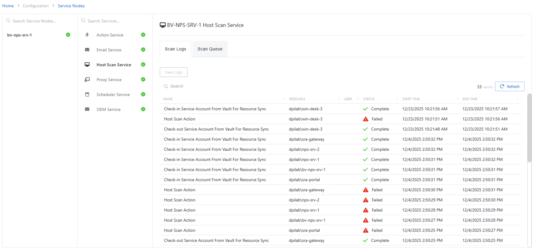 Host Scan Service | Netwrix Product Documentation