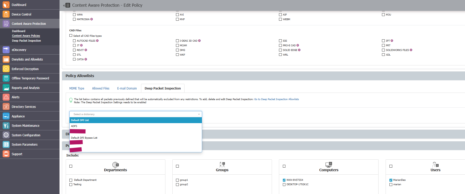 Whitelisting Authentication Servers for Deep Packet Inspection | Netwrix Product Documentation