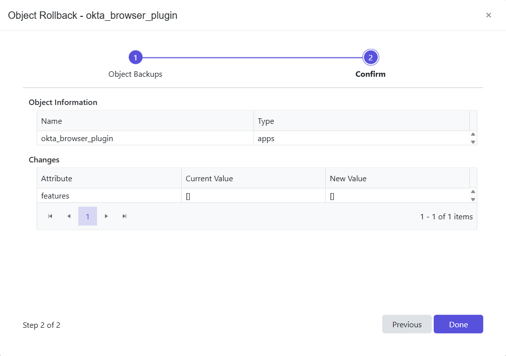 Rollback Objects | Netwrix Product Documentation